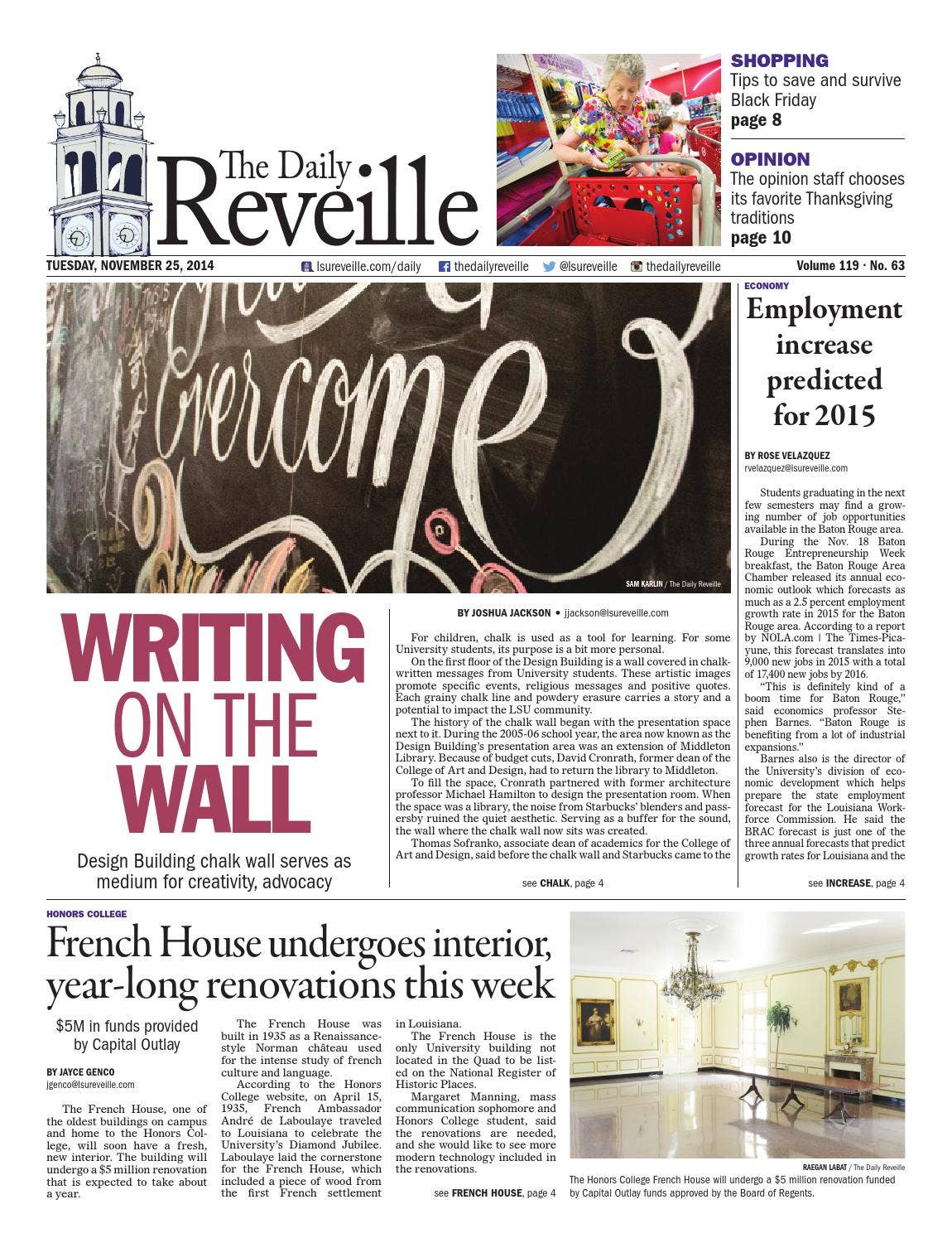 The Daily Reveille - November 25, 2014 by Reveille - Issuu