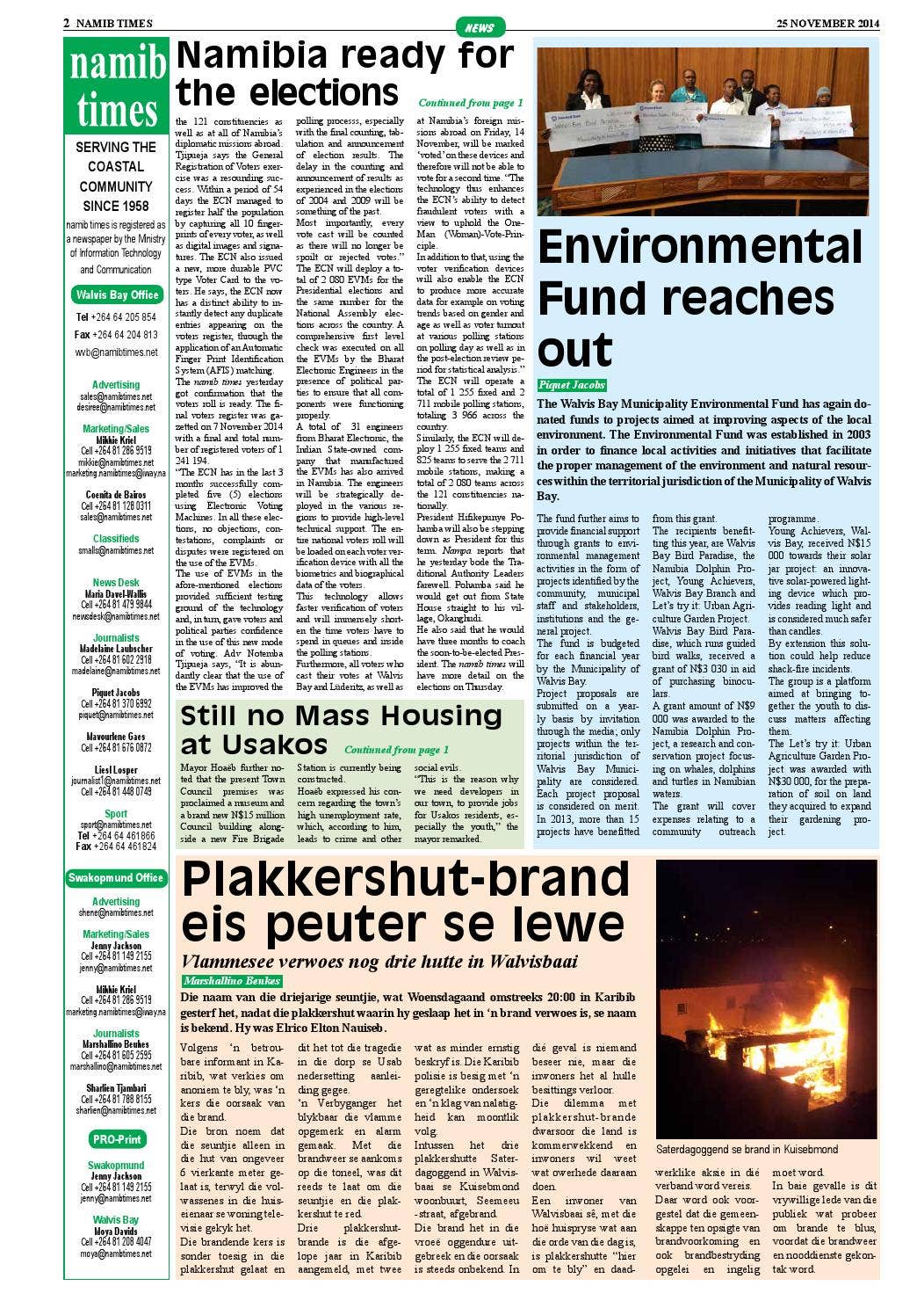 25 nov namib times newspaper by Namib Times Virtual - Issuu