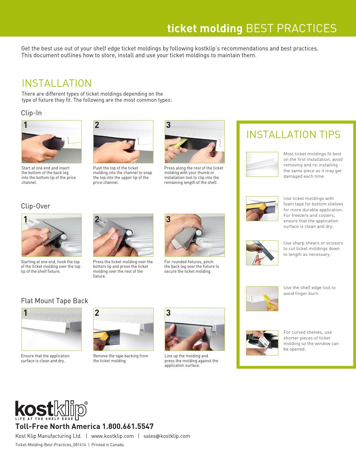 Ticket Molding - Best Practices by kostklip® | Life at the Shelf Edge ...