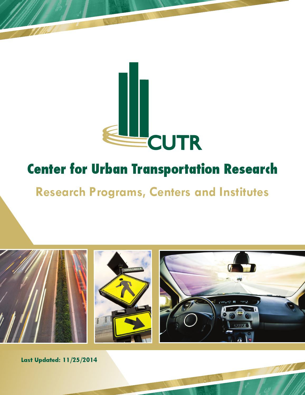 Center for Urban Transportation Research Team Flip Book by USF ...