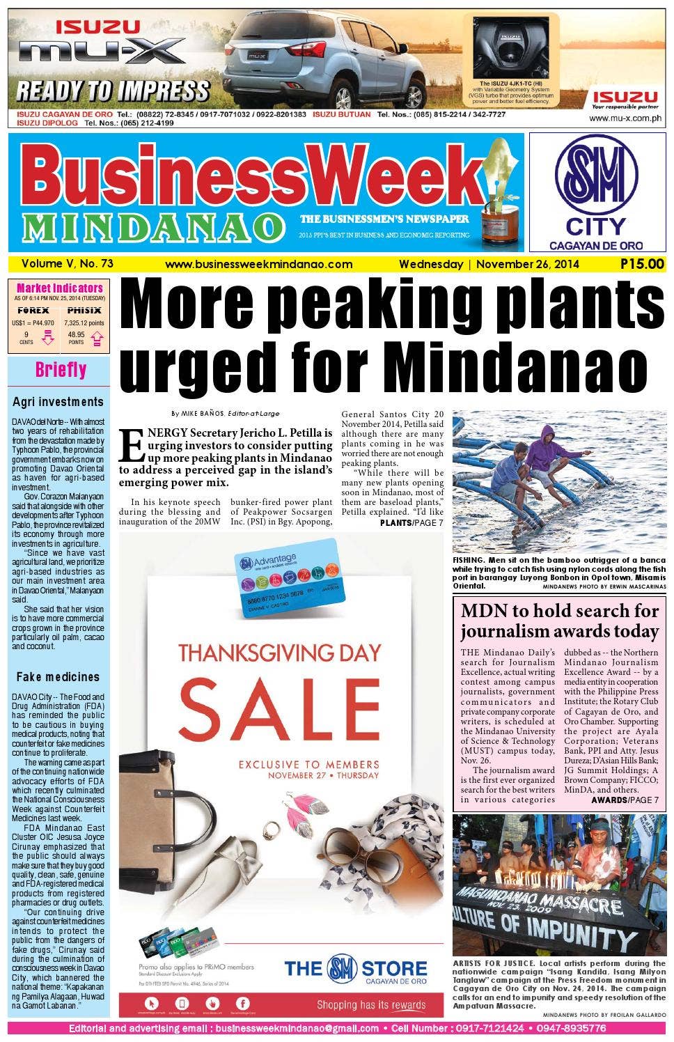 BusinessWeek Mindanao (November 26, 2014) by Mindanao Daily News - Issuu