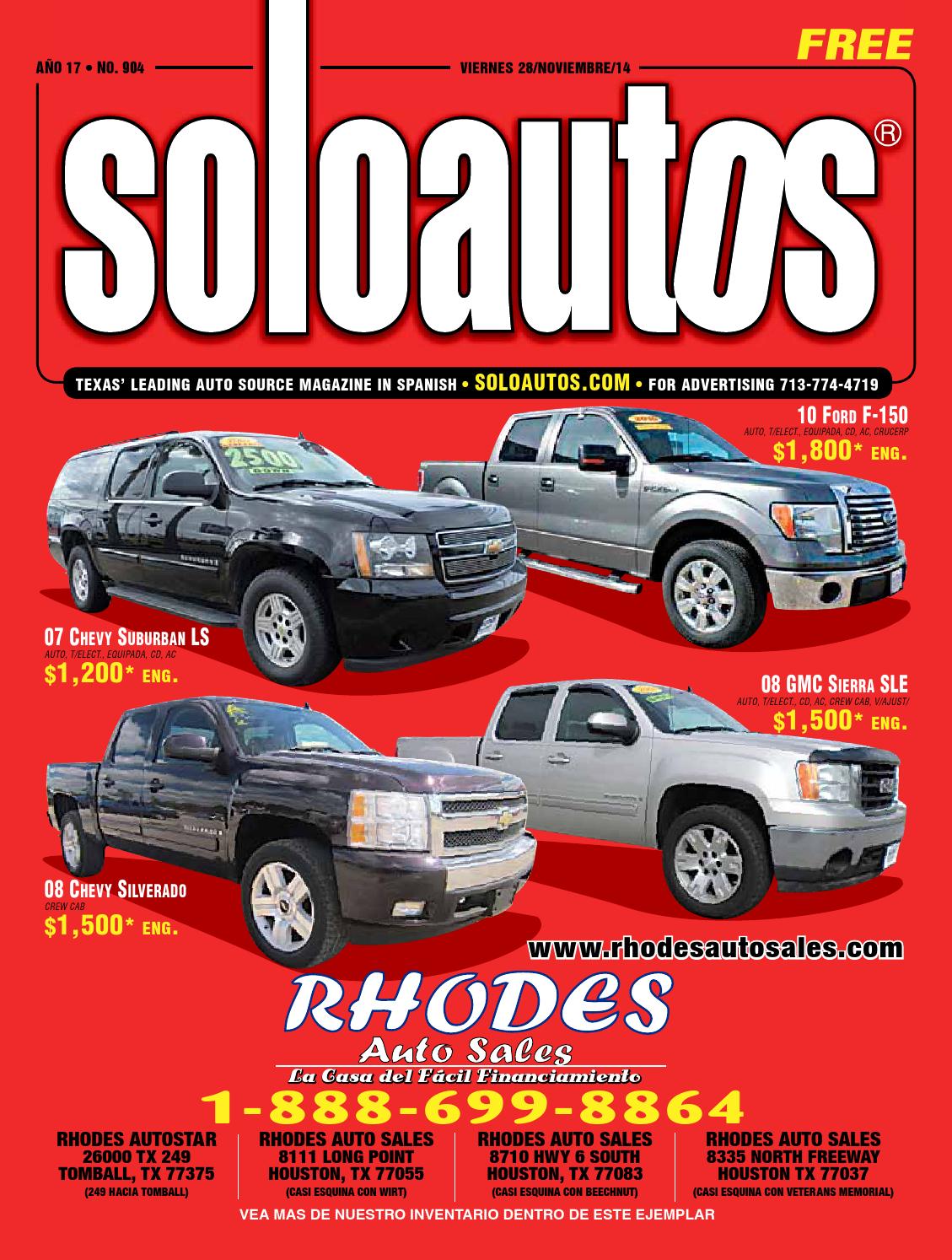 Soloautos Magazine Houston - November 28, 2014 by Soloautos - Issuu