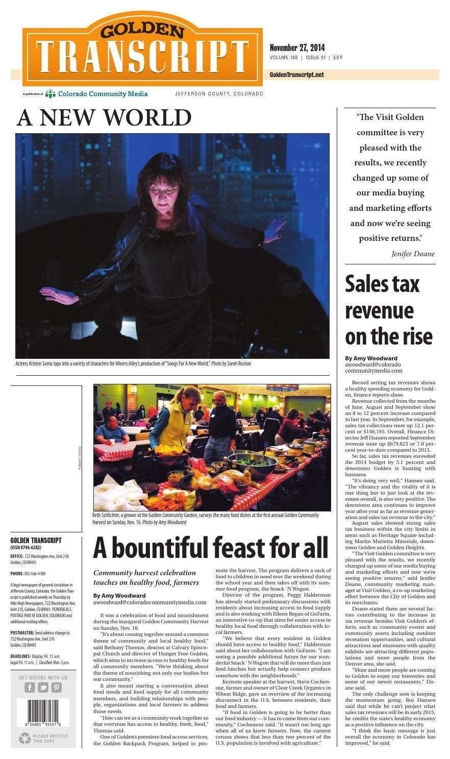 Golden Transcript 1127 by Colorado Community Media - Issuu