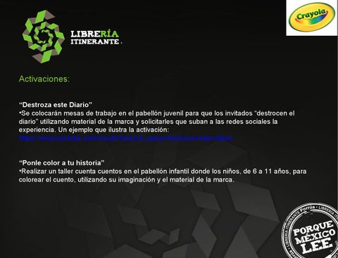 Presentación CRAYOLA Librería Itinerante by cindy - Issuu