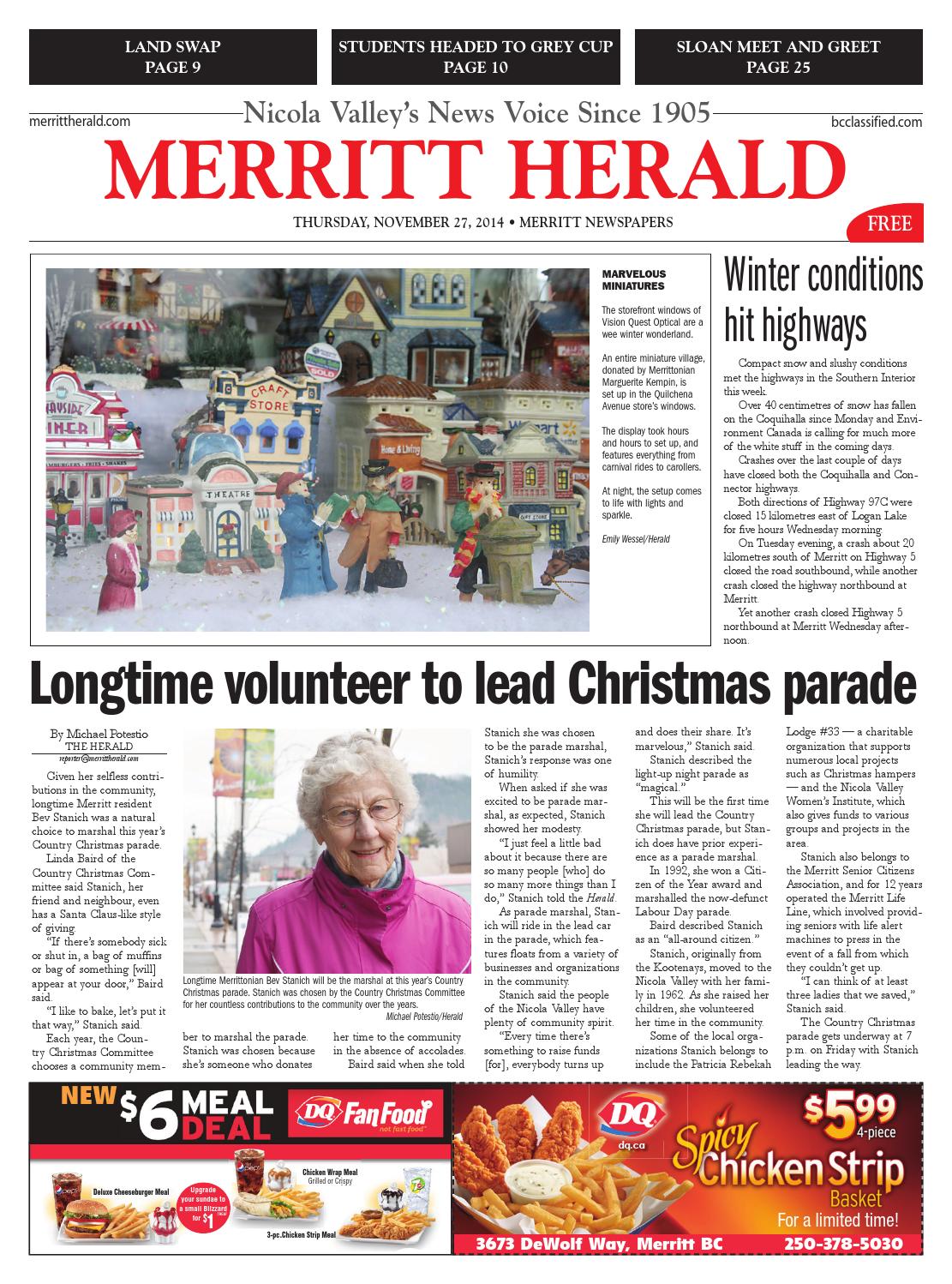 Merritt Herald - November 25, 2014 by Merritt Herald - Issuu