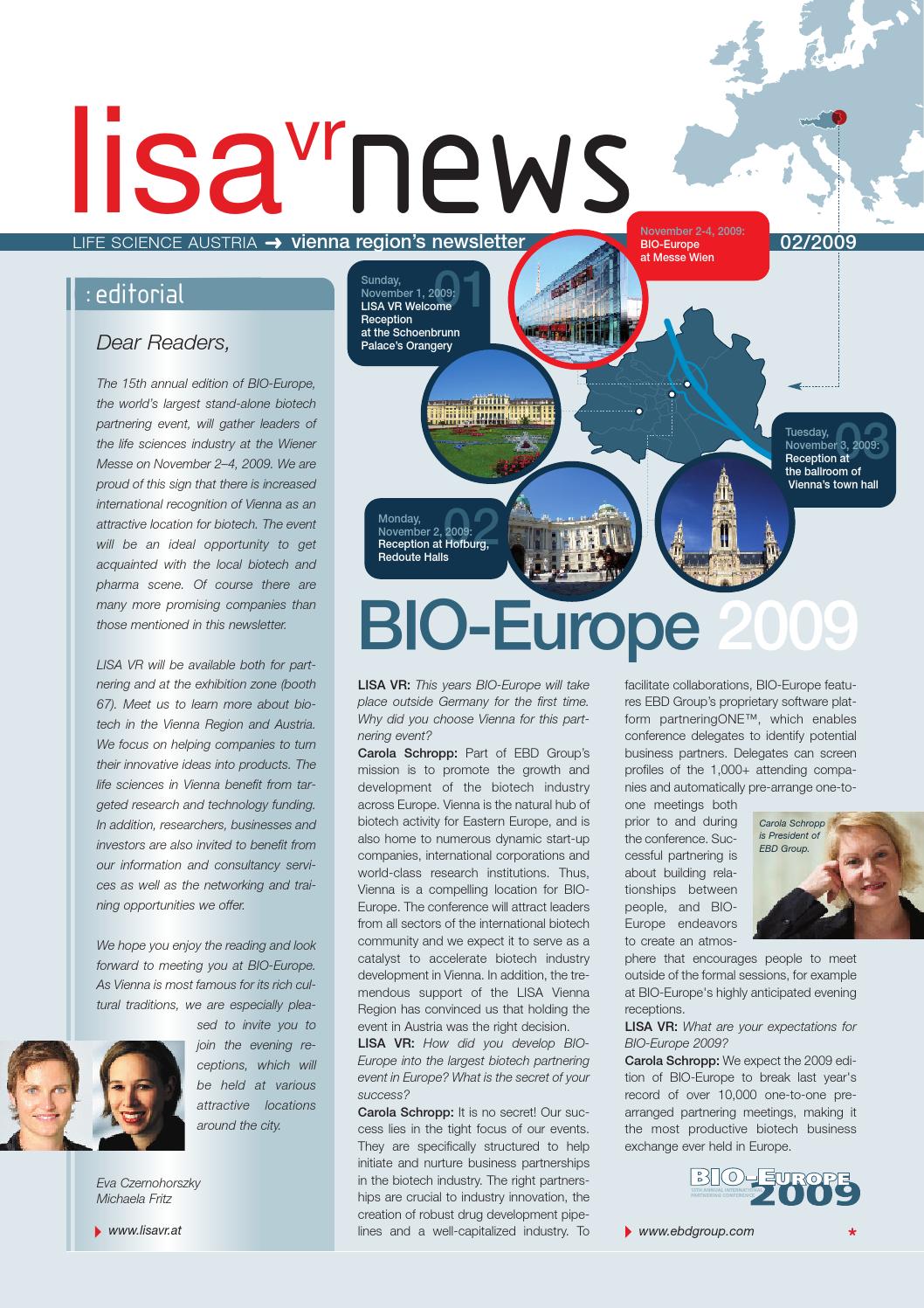 Lisa vr newsletter 02/2009 by LISAvienna - Connecting Life Sciences - Issuu