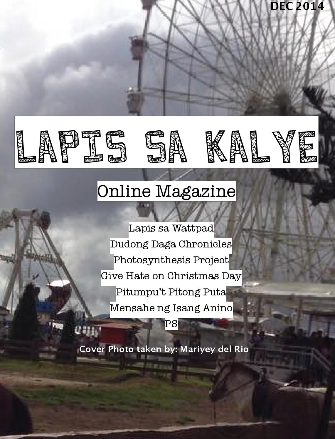 LAPIS SA KALYE ONLINE MAGAZINE by Lapis Sa Kalye - Issuu