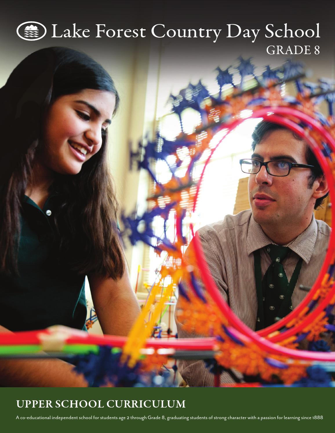 Grade 8 Curriculum Guide for LFCDS by Lake Forest Country Day School ...