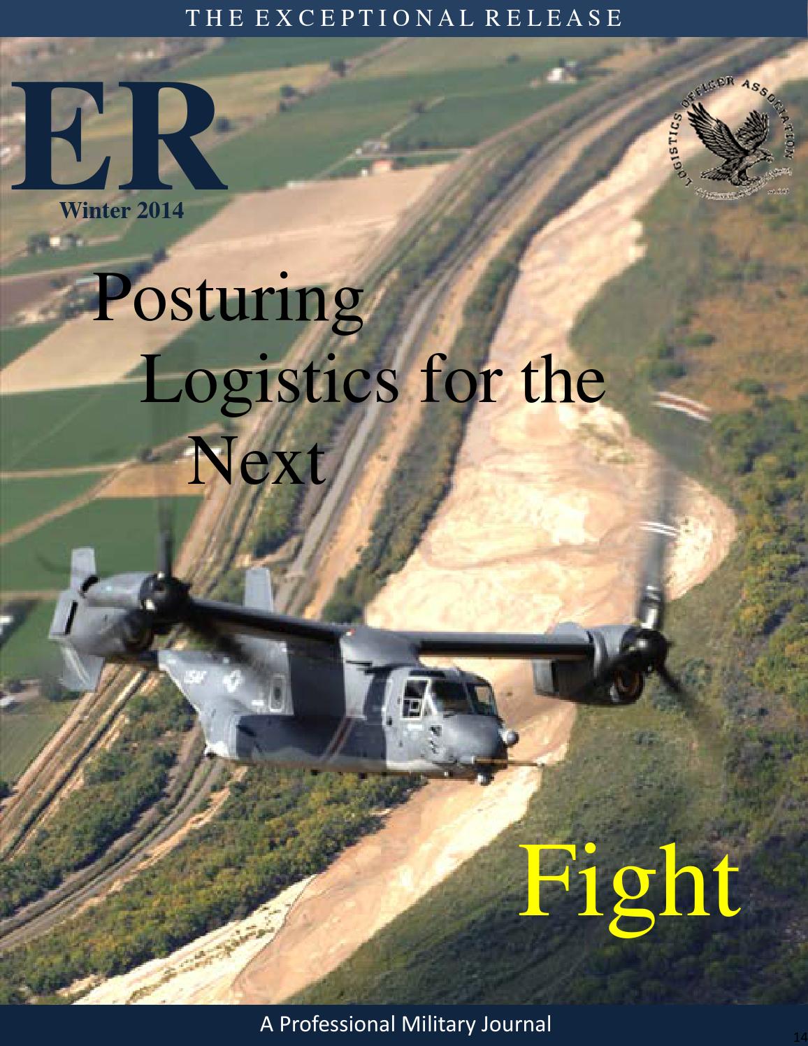 LOA Exceptional Release Winter 2014 by Logistics Officer Association ...