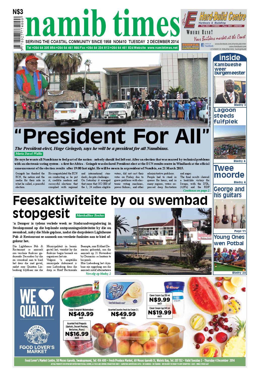 2 dec namib times newspaper e-edition by Namib Times Virtual - Issuu