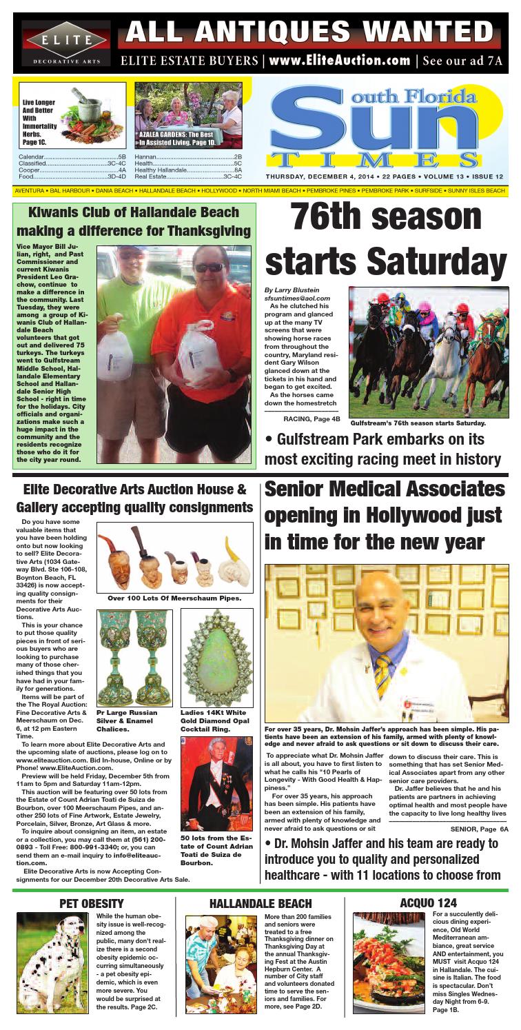 12 04 14 Sun Times Issue by The South Florida Sun Times Newspaper - Issuu