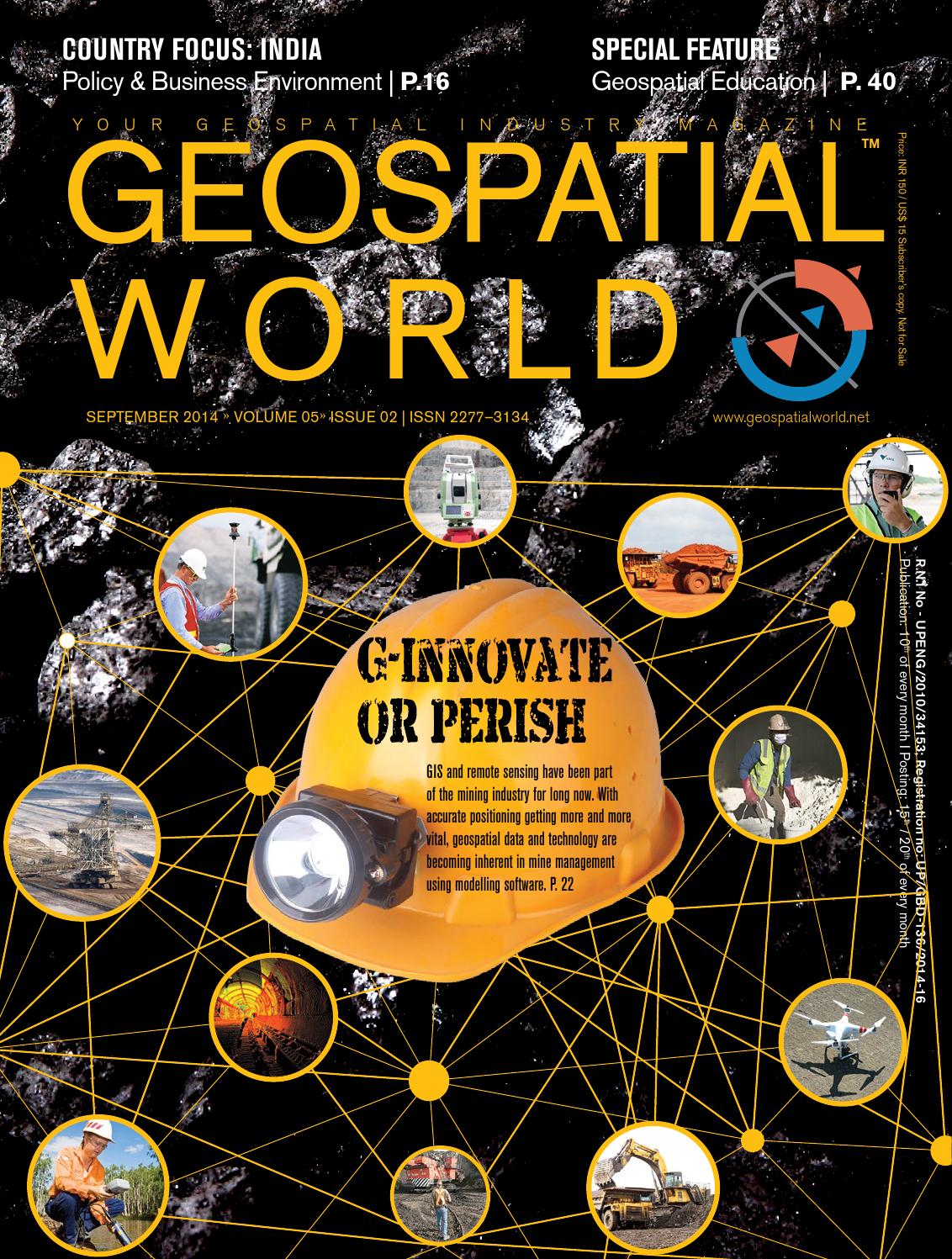 Geospatial World Sept- 2014 by Geospatial World - Issuu