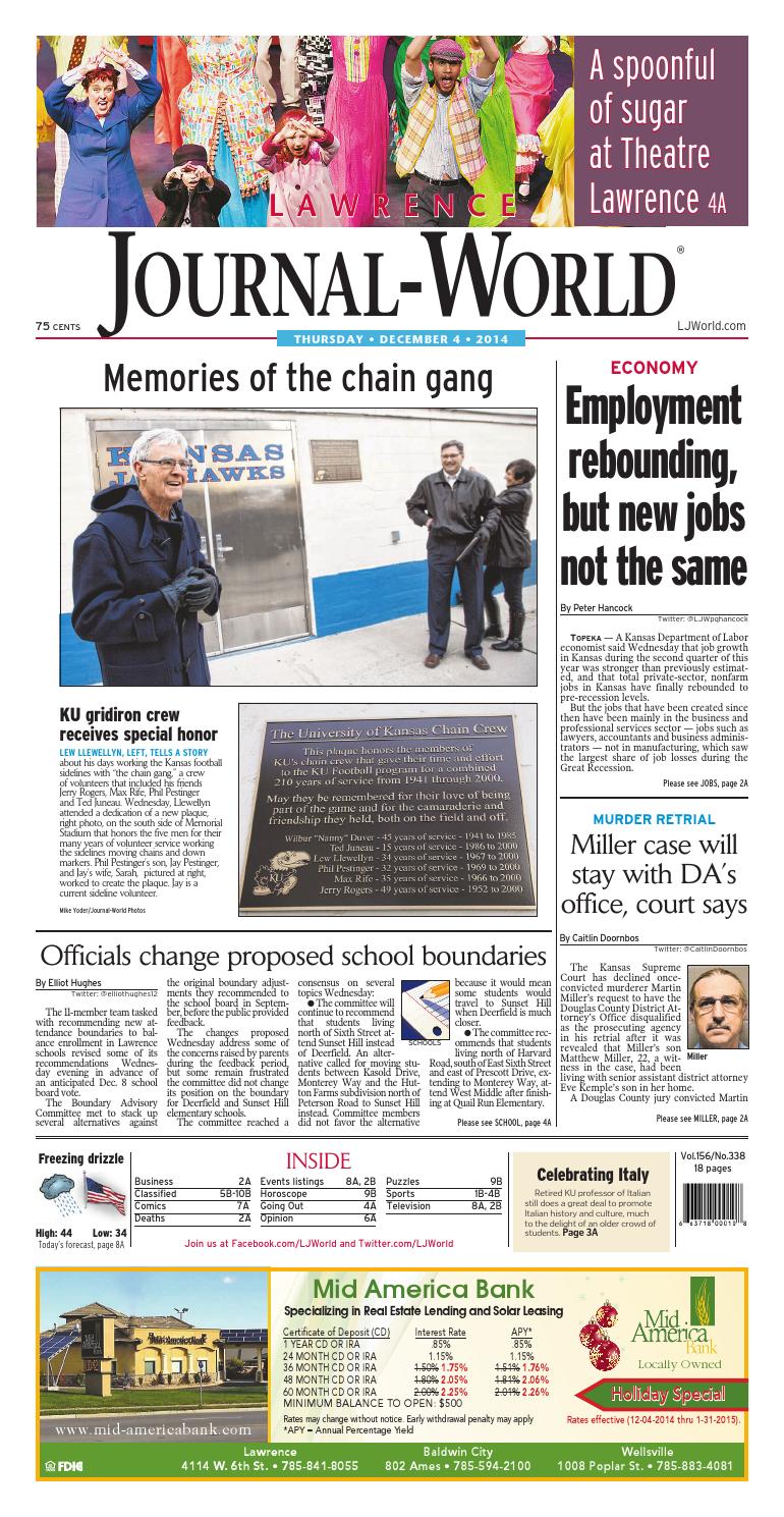 Lawrence Journal-World 12-04-2014 by Lawrence Journal-World - Issuu