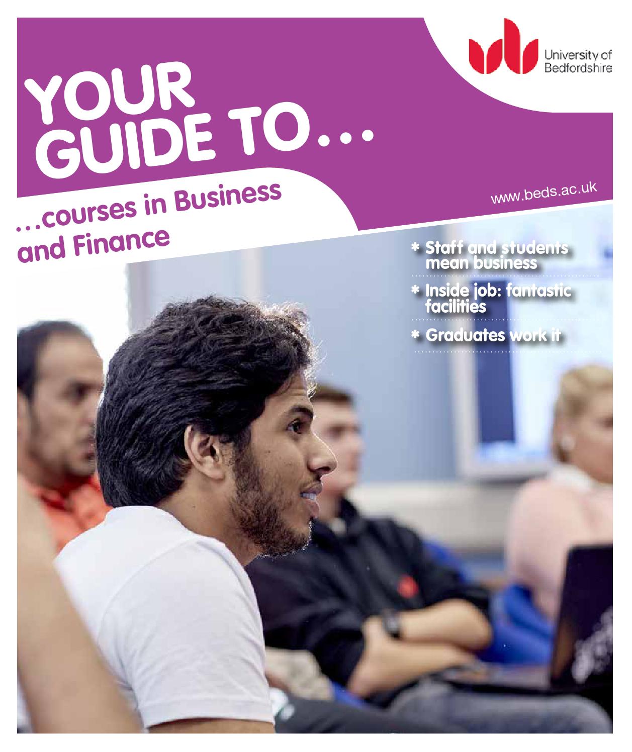 Business and Finance subject guide 2015 by University of Bedfordshire ...