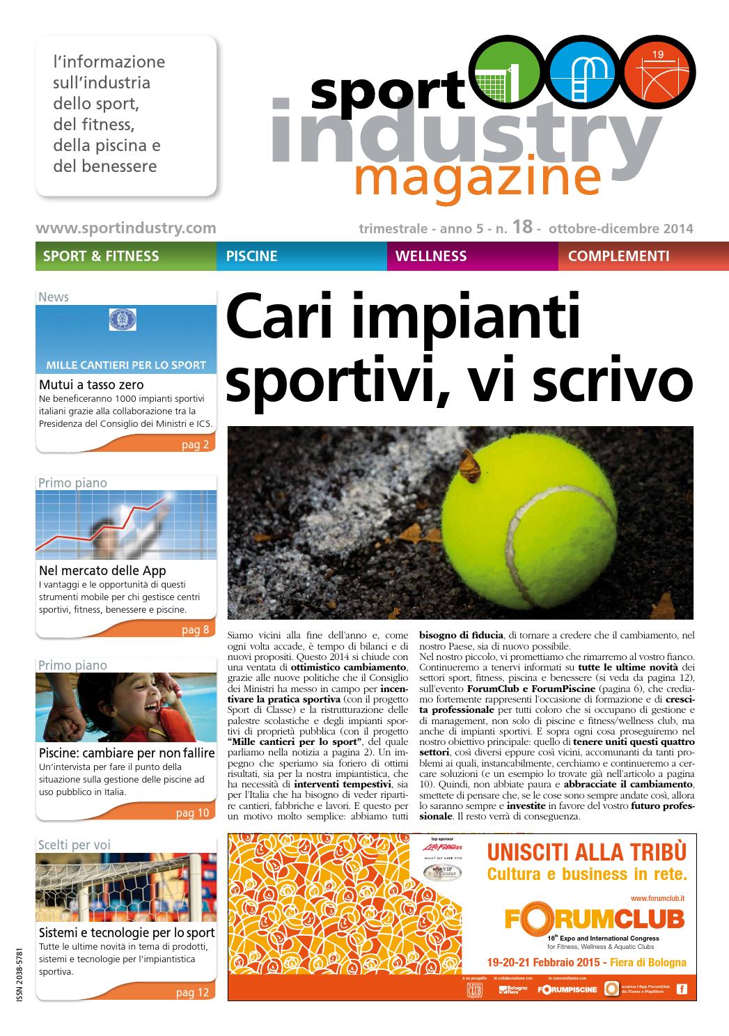 Sport industry magazine 18 by EDITRICE IL CAMPO - Issuu