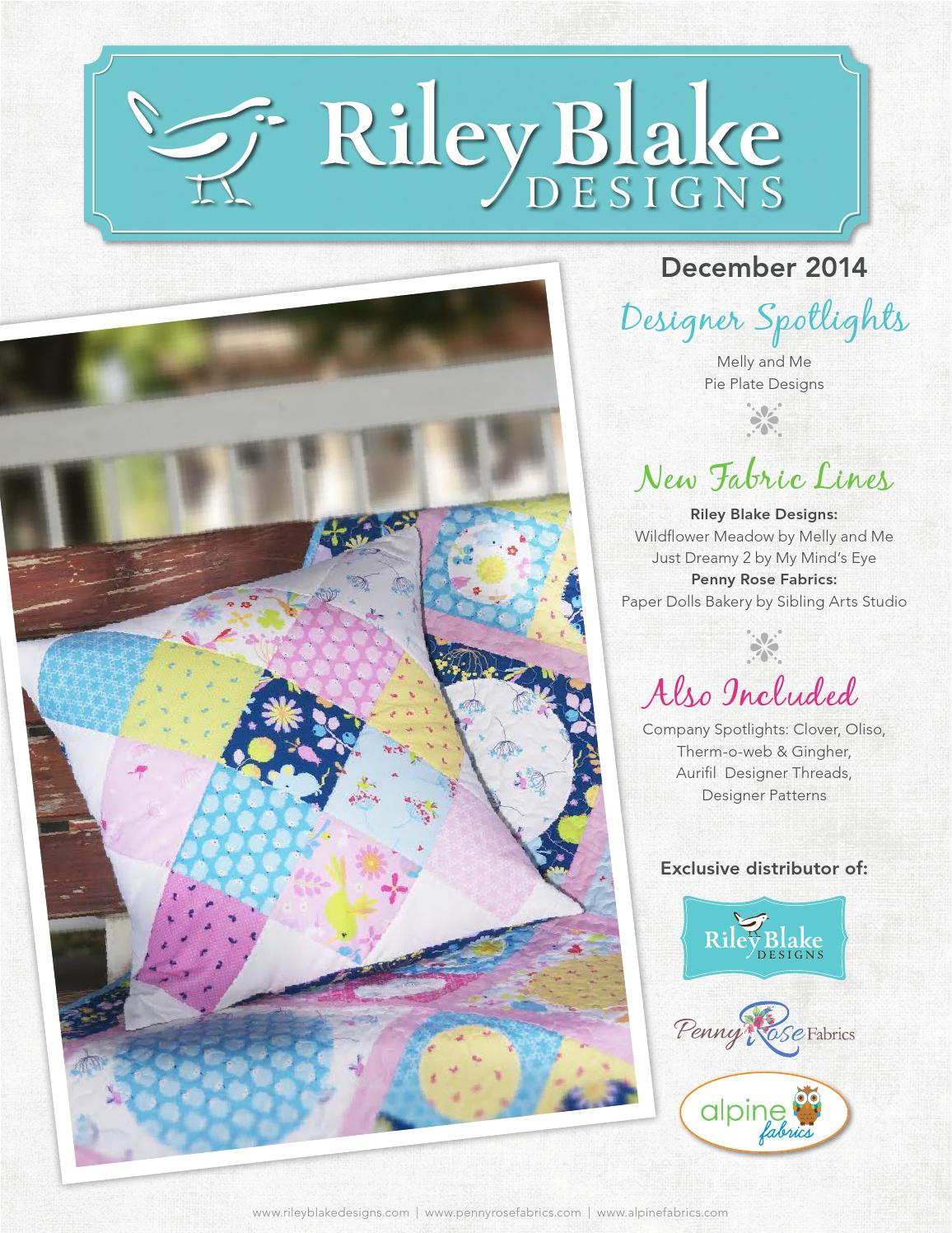Riley Blake Designs December 2014 Consumer Mailer by Riley Blake ...