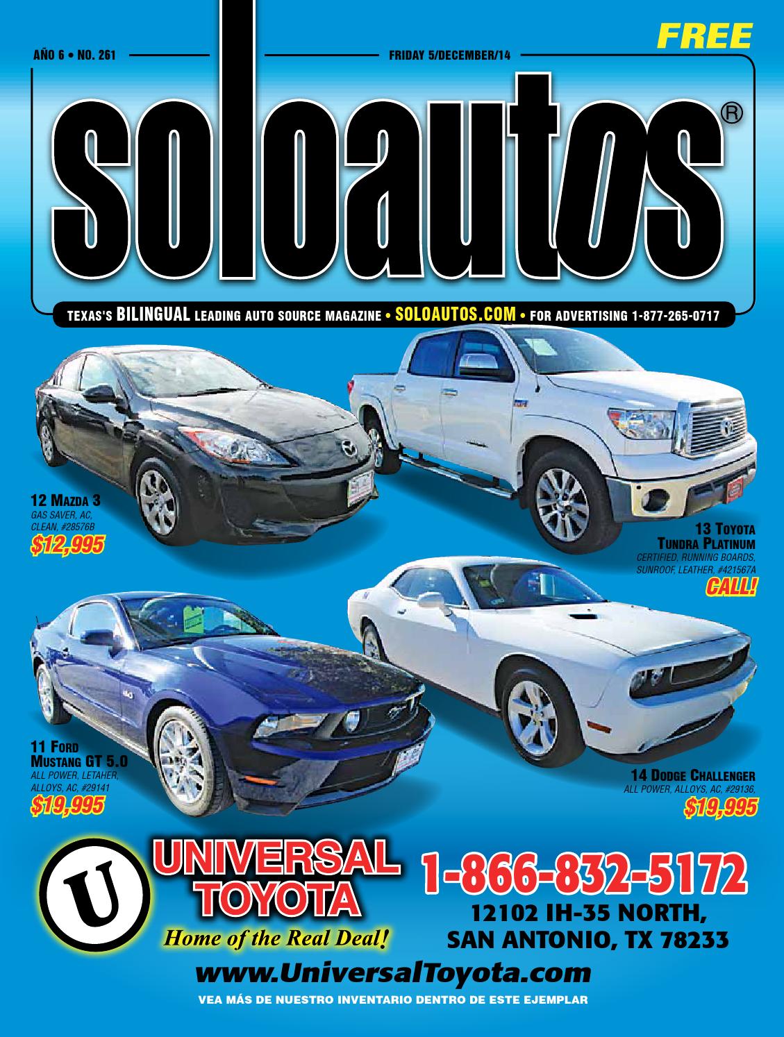 Soloautos Magazine San Antonio - December 5, 2014 by Soloautos - Issuu