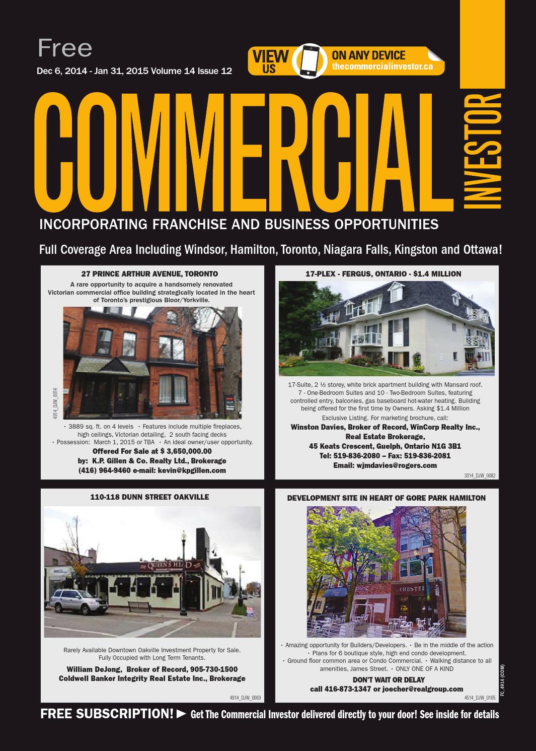 Commercial Investor - 06 Dec., 2014 by NextHome - Issuu