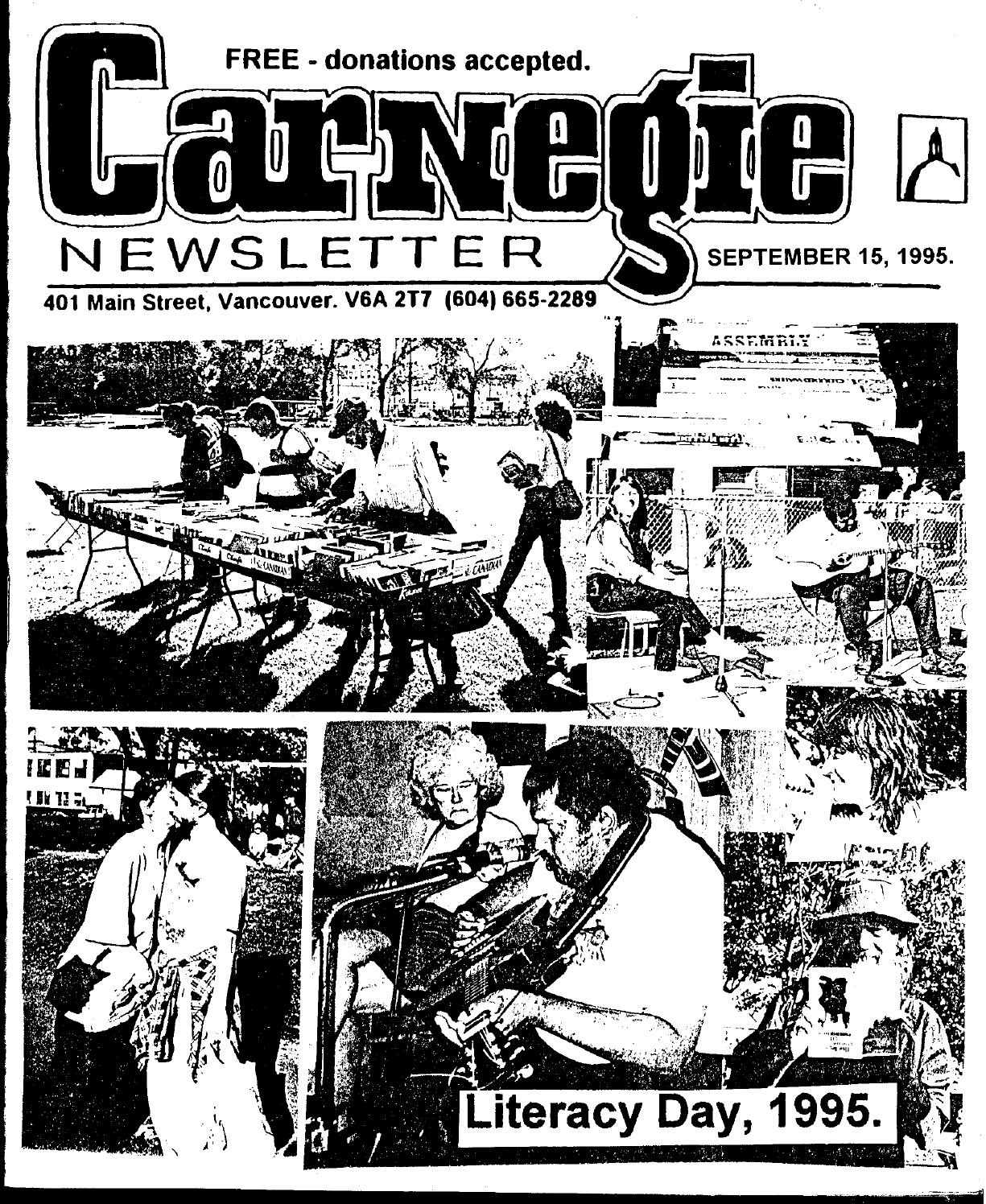 September 15, 1995, carnegie newsletter by Carnegie Newsletter - Issuu