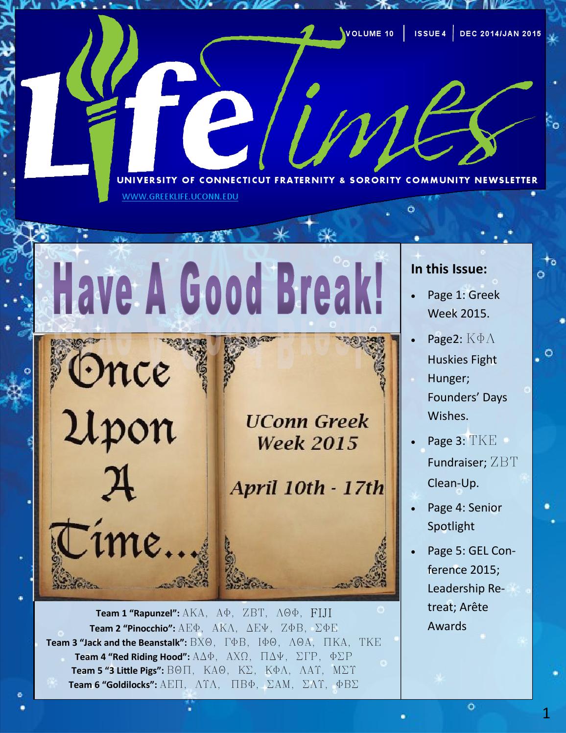 UConn Fraternity and Sorority Life Newsletter by UConn | Center for ...