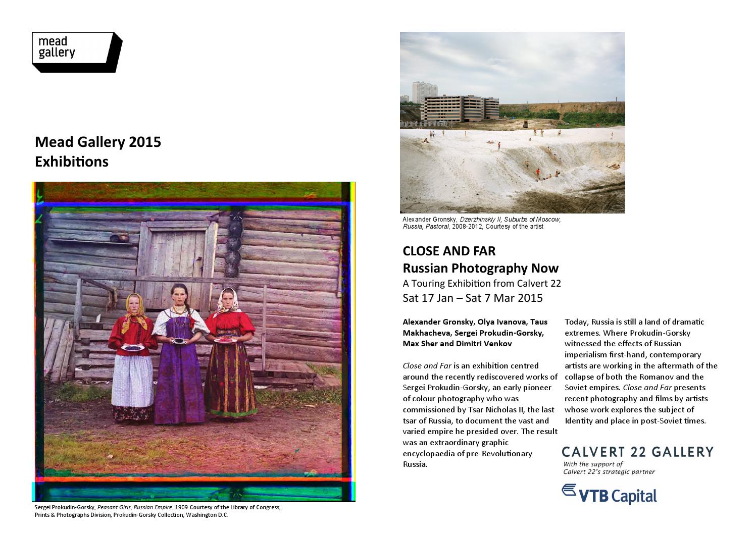 Mead Gallery 2015: Exhibitions by Warwick Arts Centre - Issuu