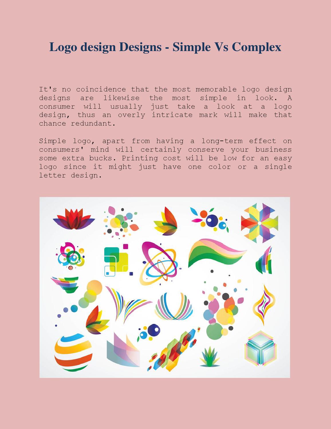 Logo design Designs - Simple Vs Complex by rozencutts - Issuu