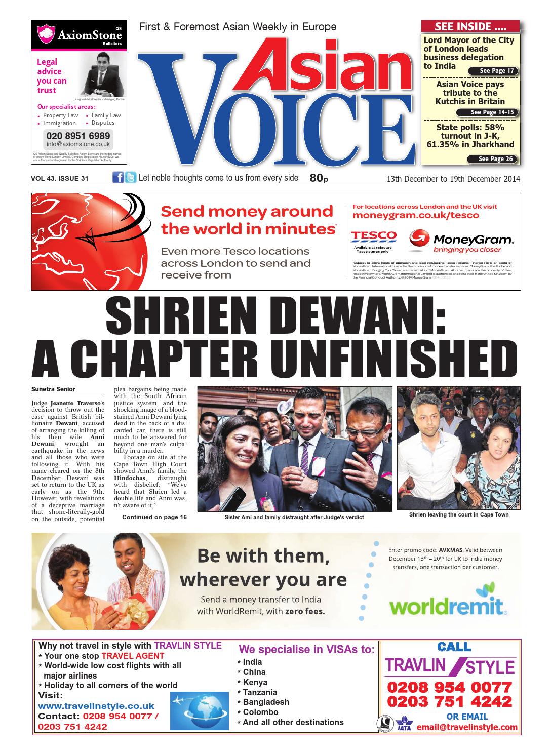 Asian Voice 13th December 2014 by Asian Business Publications Ltd - Issuu