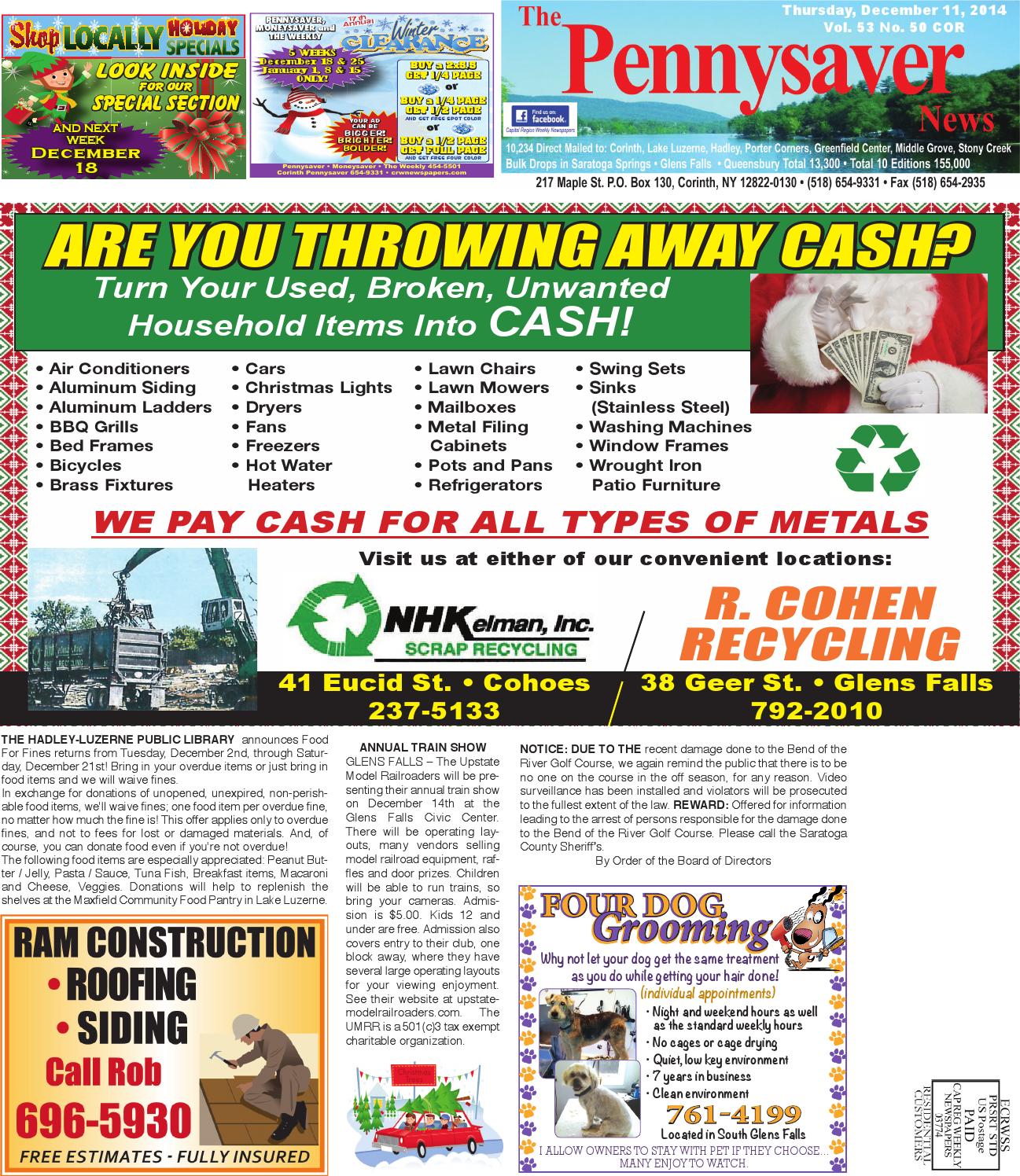 Corinth Pennysaver 121114 by Capital Region Weekly Newspapers - Issuu