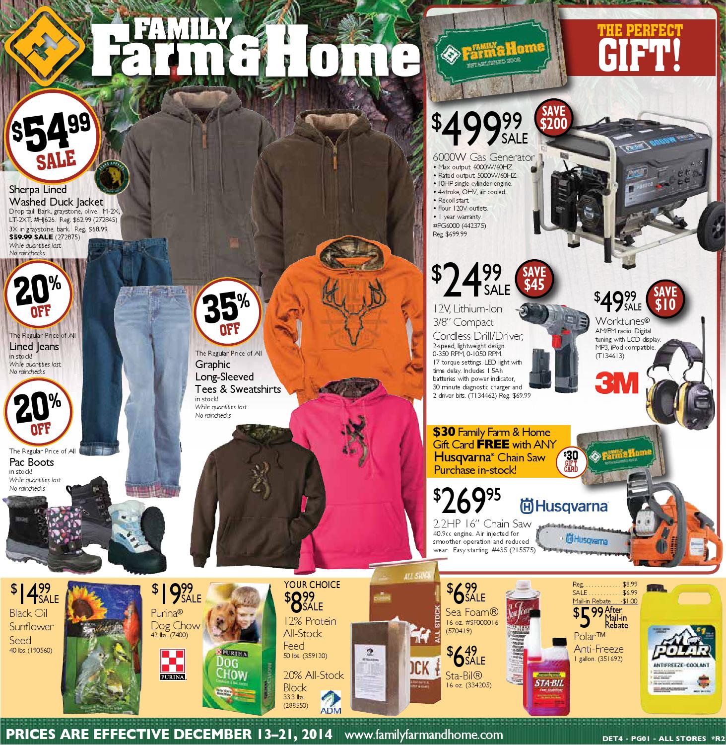 Archived, Inactive Ad: Family Farm & Home DET4 Ad (Effective December ...