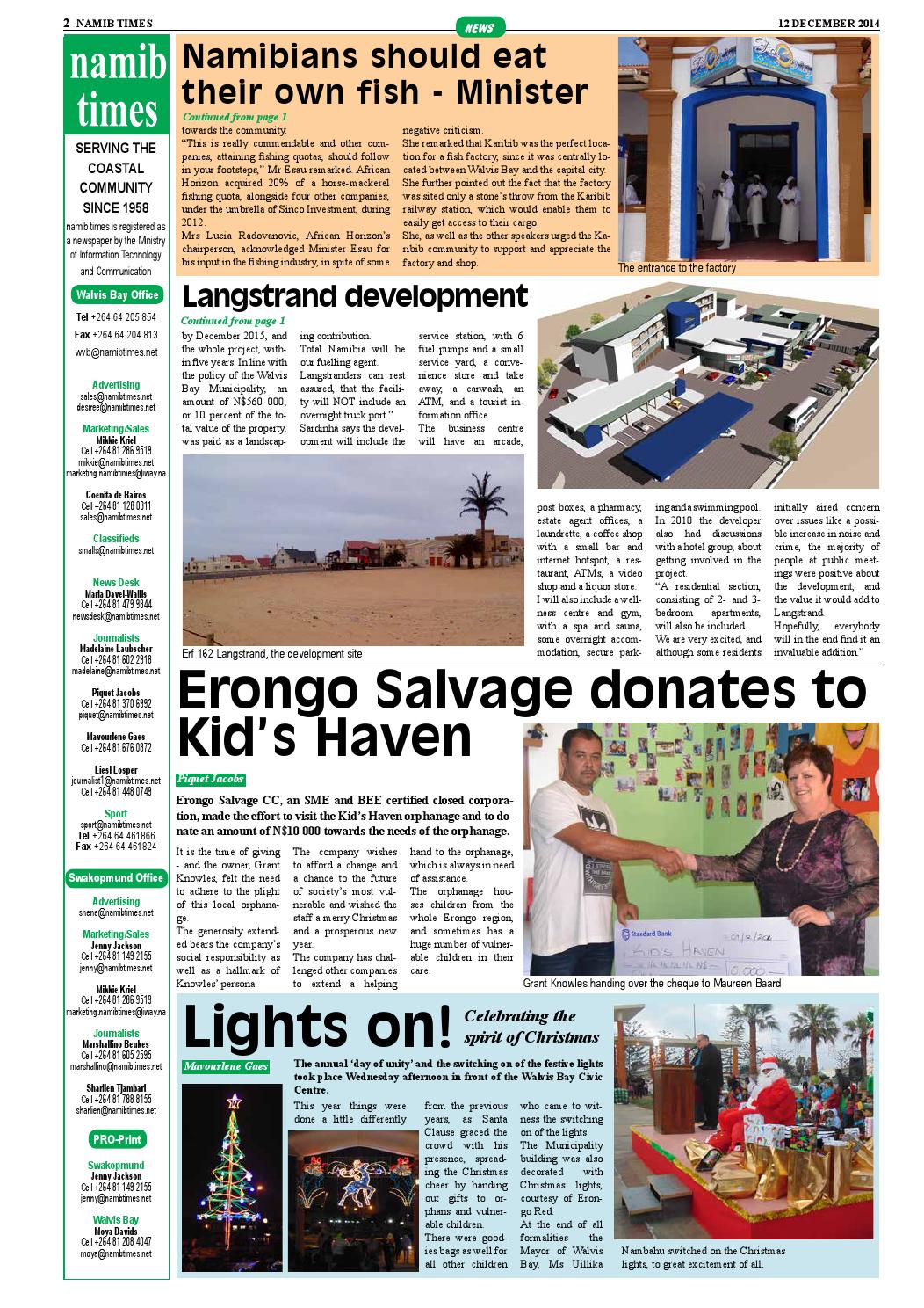 12 dec namib times newspaper by Namib Times Virtual - Issuu