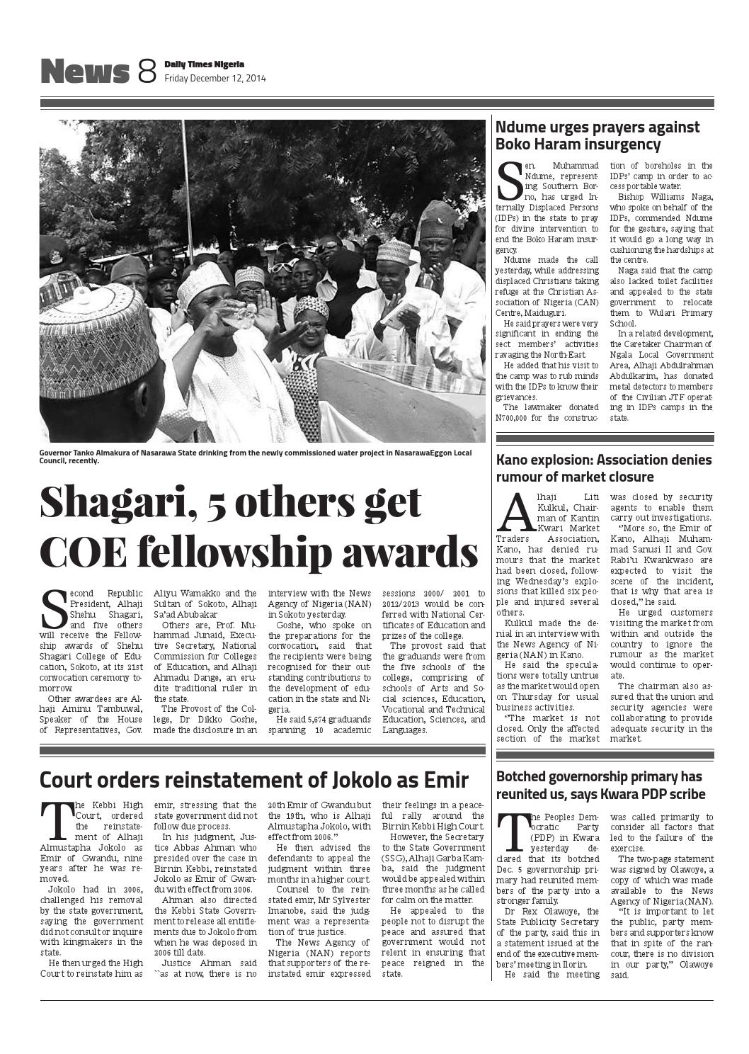 Daily Times of Nigeria, Newspaper, Preview Edition 2 by Daily Times of ...