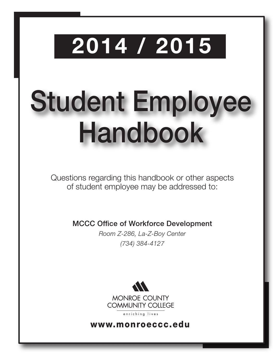 204-2015 Student Employee Handbook by KariJenkins - Issuu
