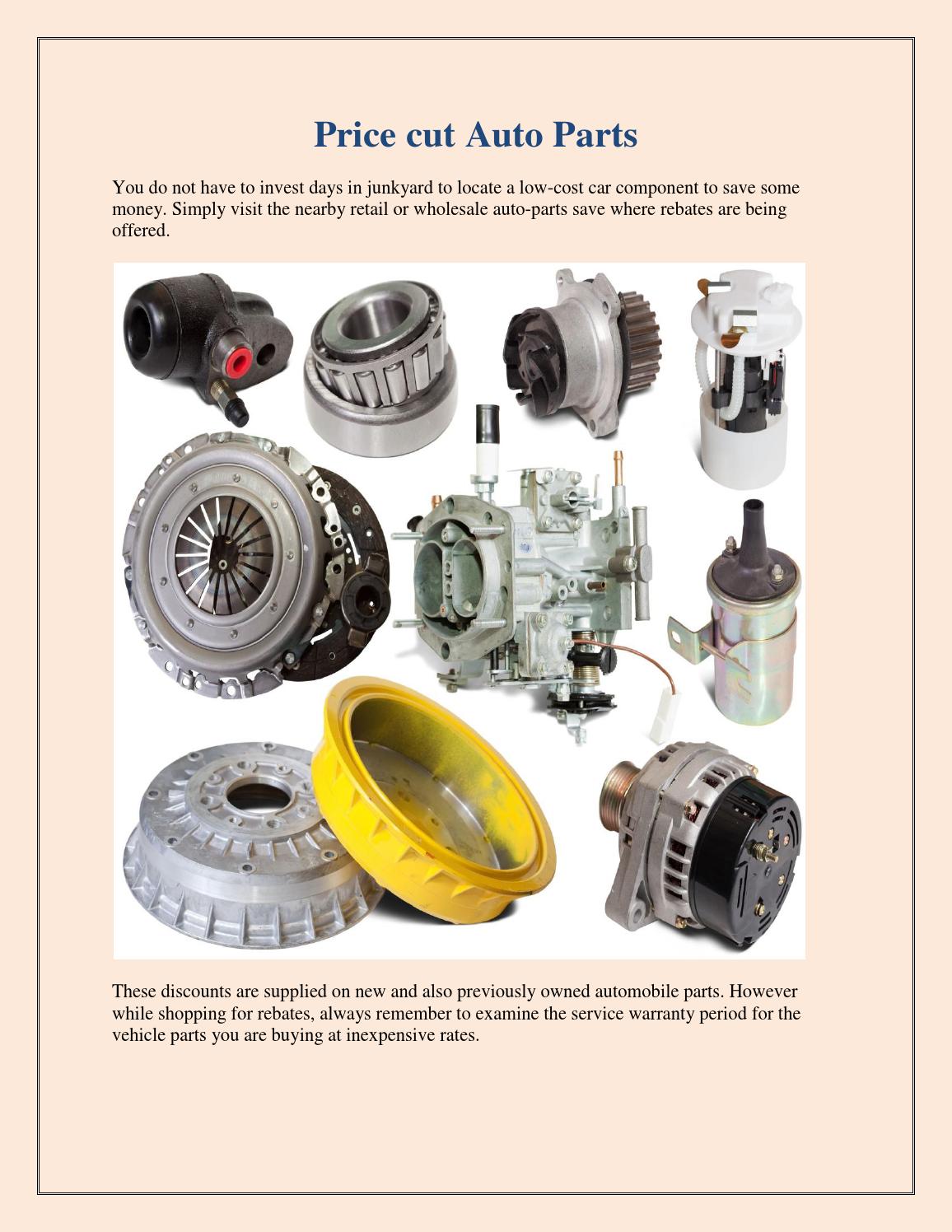Price cut auto parts by rozencutts - Issuu