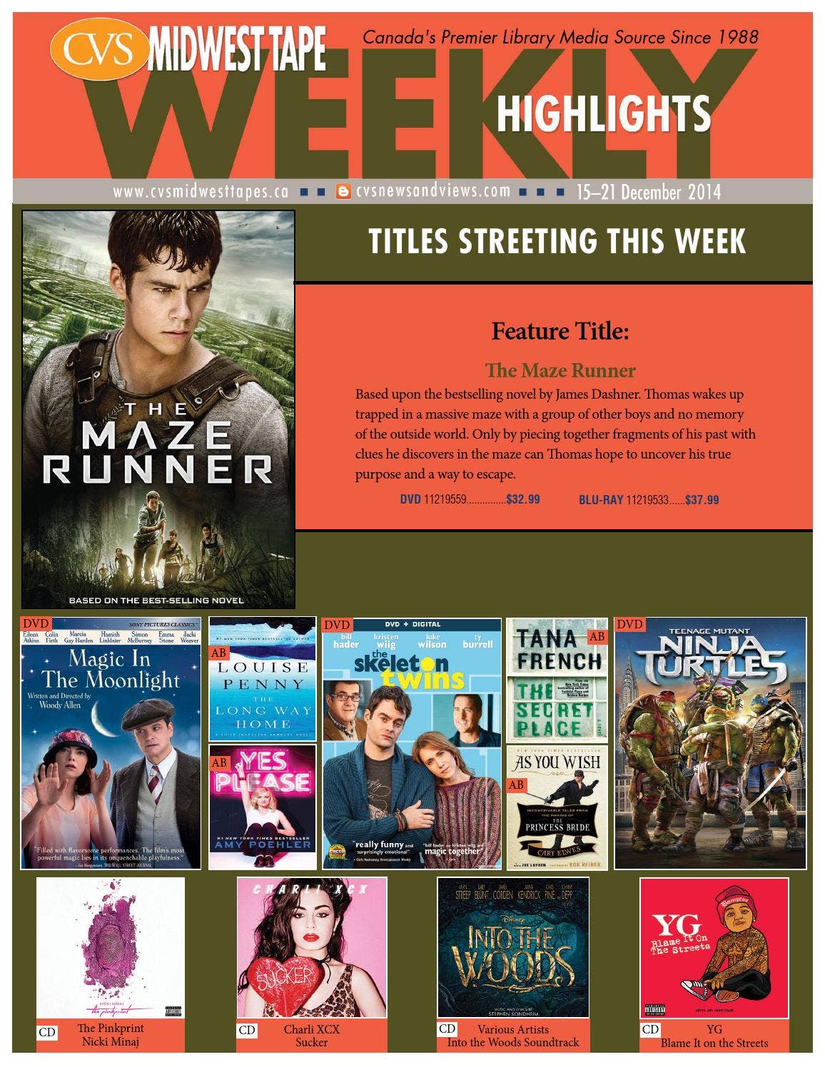 CVS Weekly 15 December 2014 by CVS Midwest Tape - Issuu