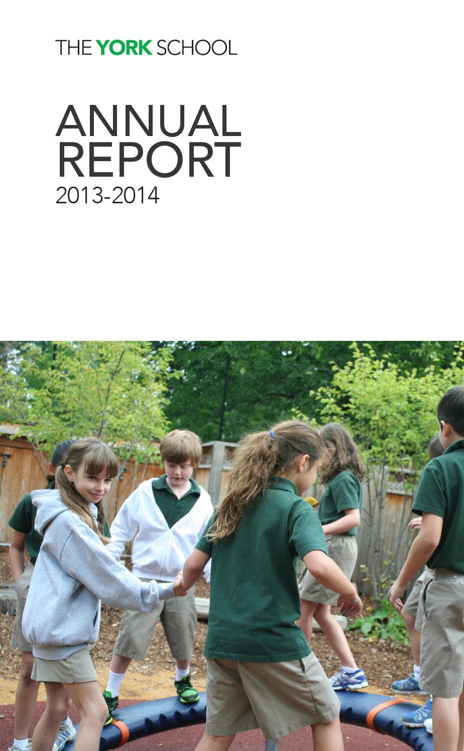 The York School - Annual Report 2013 -2014 by The York School - Issuu