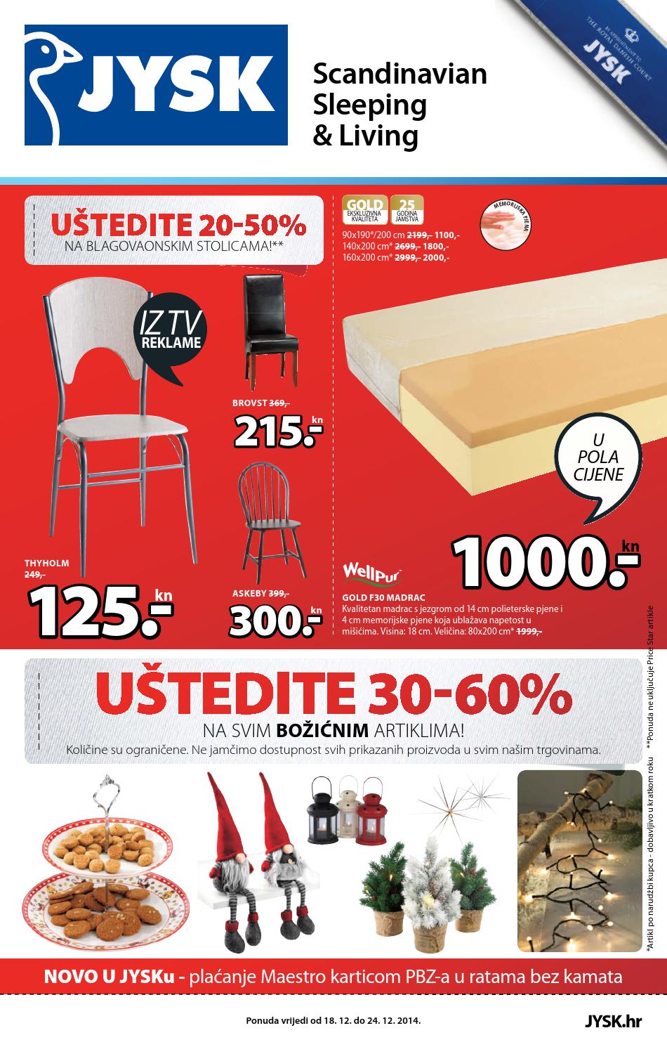 Jysk hr katalog akcija od 18 24 12 2014 by Catalog.hr - Issuu