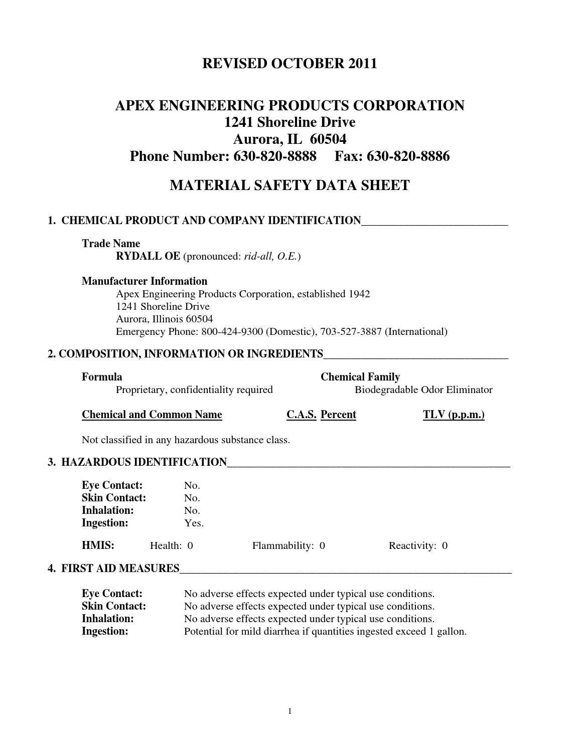Rydall oe technical data and specifications by issuu - Issuu