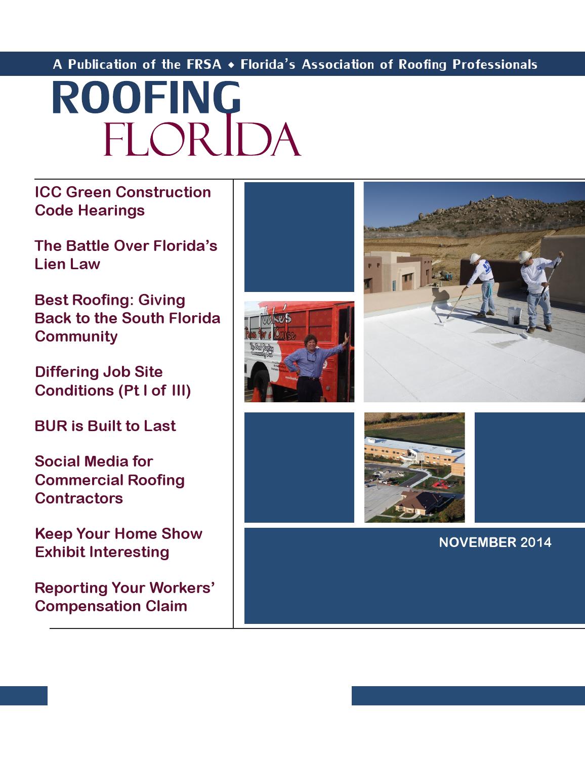 ROOFING FLORIDA - November 2014 by Florida Roofing Magazine - Issuu