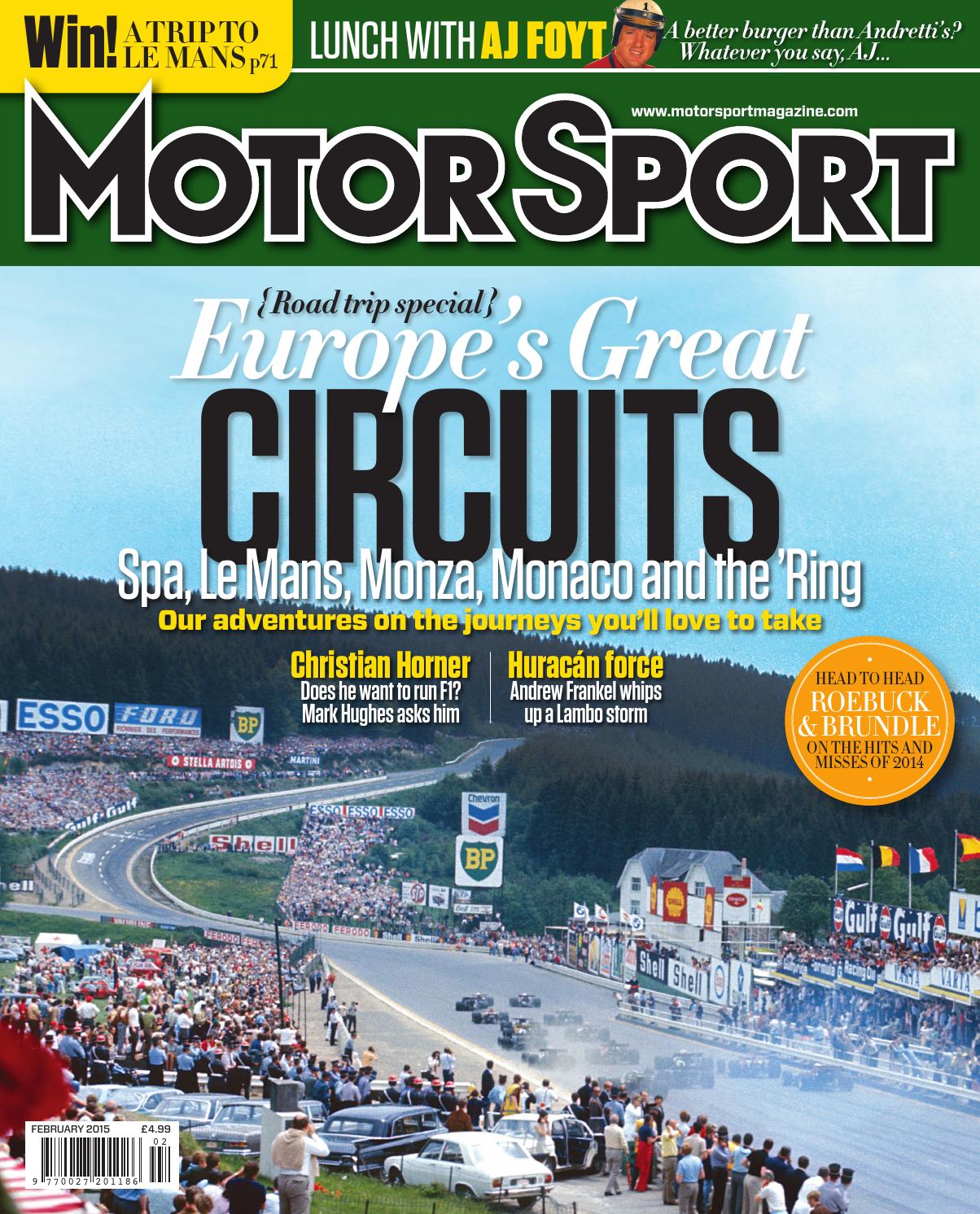 February 2015 issue of Motor Sport by Motor Sport Magazine - Issuu