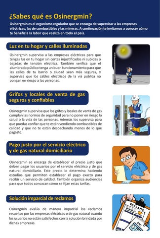 Conoce a Osinergmin by Osinergmin - Issuu