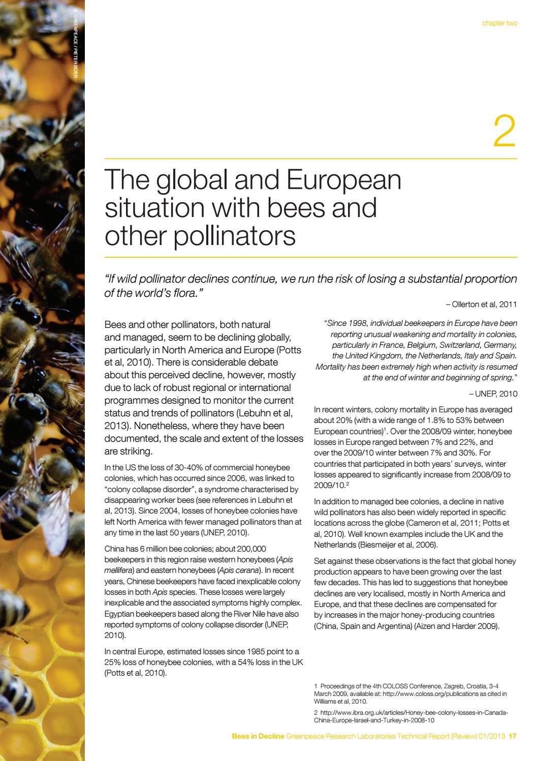 Bees in Decline by Greenpeace International - Issuu