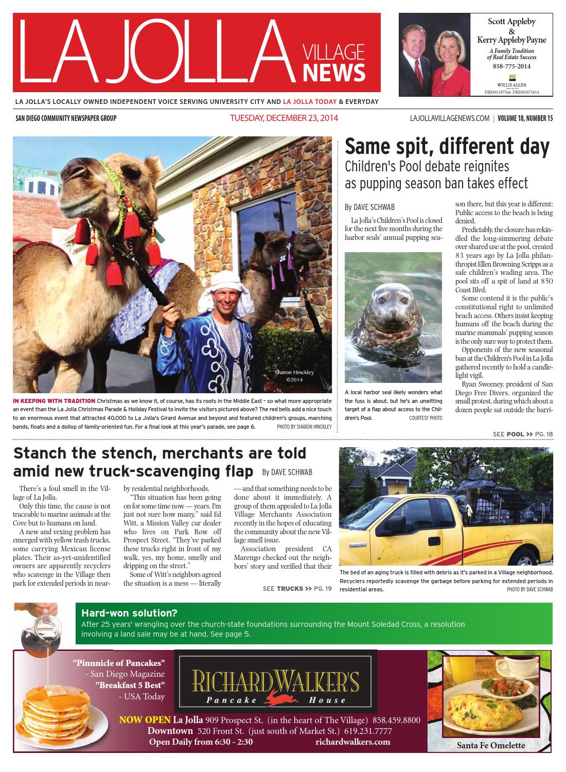 La Jolla Village News, December 23rd, 2014 by San Diego Community ...