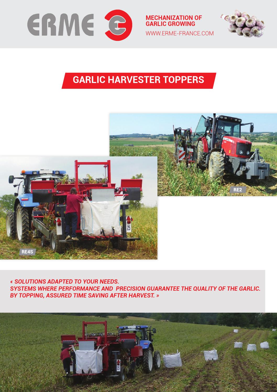 Garlic harvester toppers by Horticultura & Poscosecha - Issuu