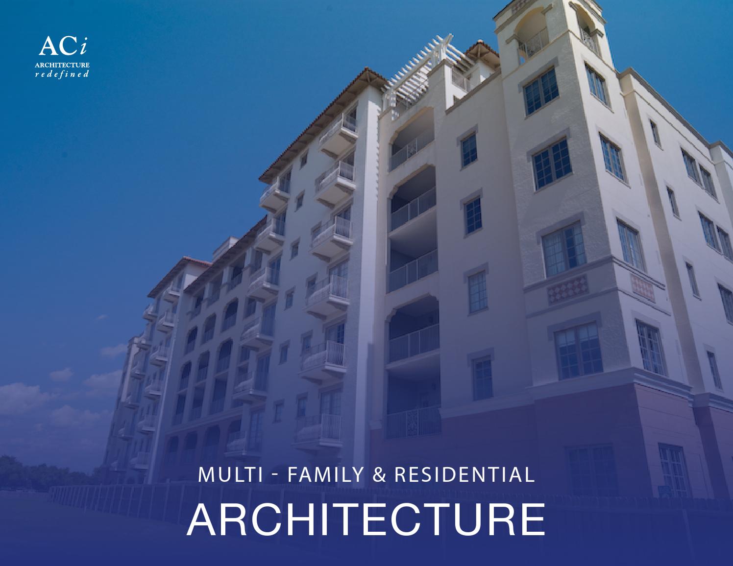 ACi Architects: Multi Family & Residential Architecture Brochure by ...