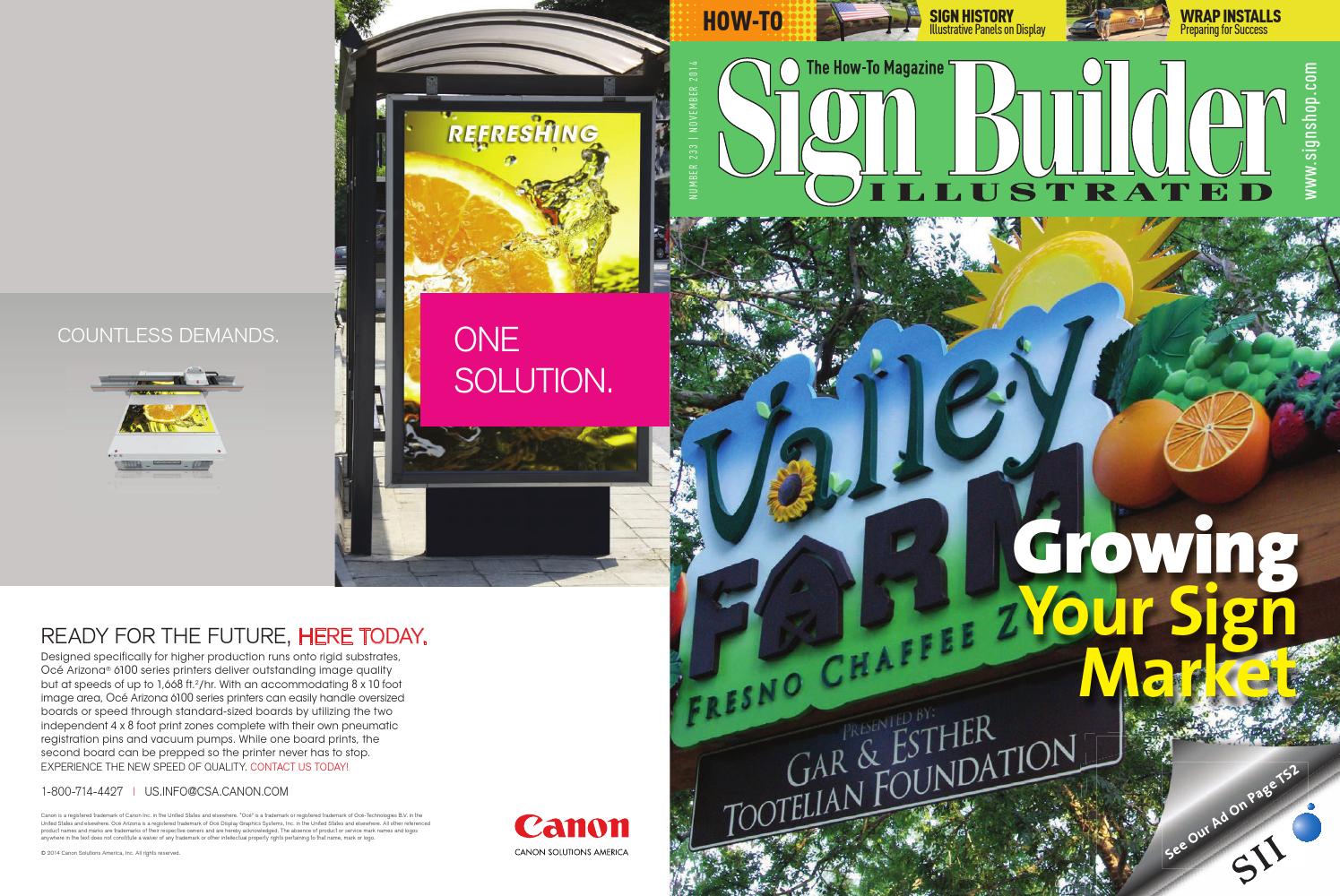 Sign Builder Illustrated November 2014 by Sign Builder Illustrated - Issuu