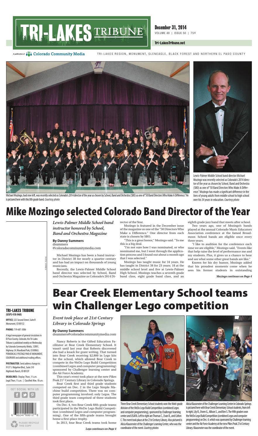 Tri-Lakes Tribune 1231 by Colorado Community Media - Issuu