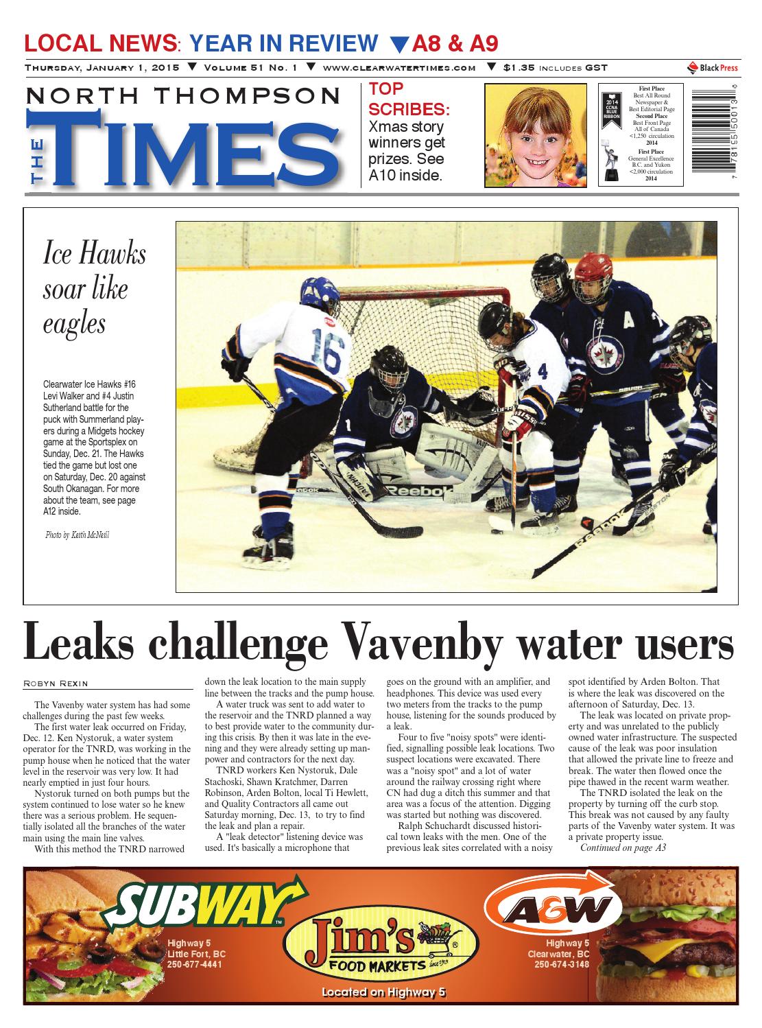 Clearwater Times, January 01, 2015 by Black Press Media Group - Issuu