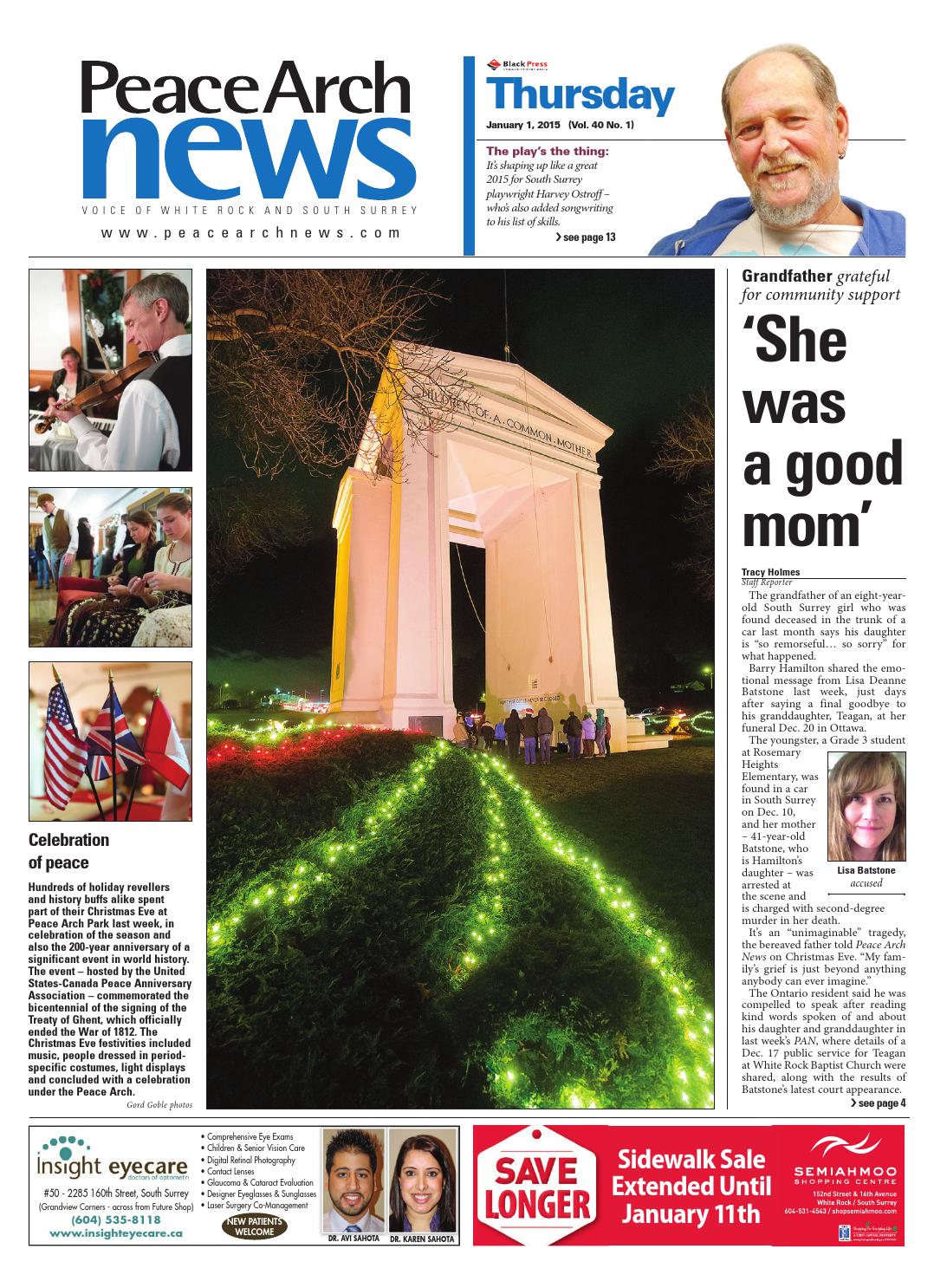 Peace Arch News, January 01, 2015 by Black Press Media Group - Issuu