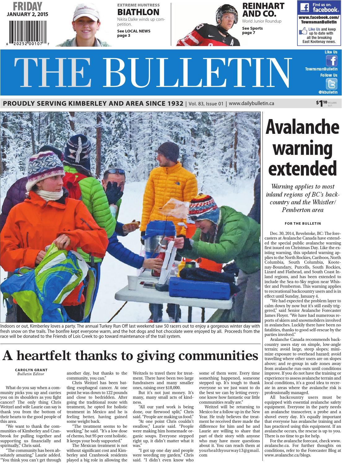 Kimberley Daily Bulletin, January 02, 2015 by Black Press Media Group ...