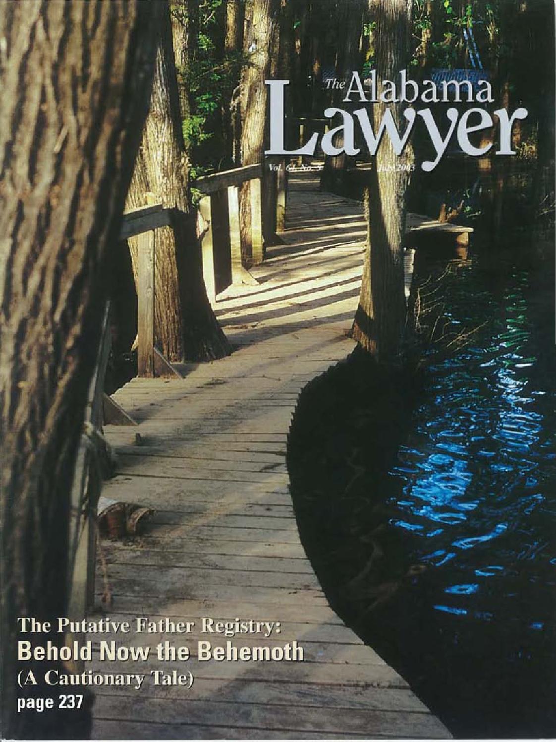 Lawyer 7 03 web by Alabama State Bar Association - Issuu